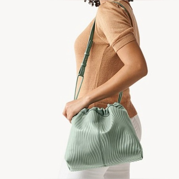 Fossil | Bags | Fossil Gigi Leather Drawstring Shoulder Bag | Poshmark